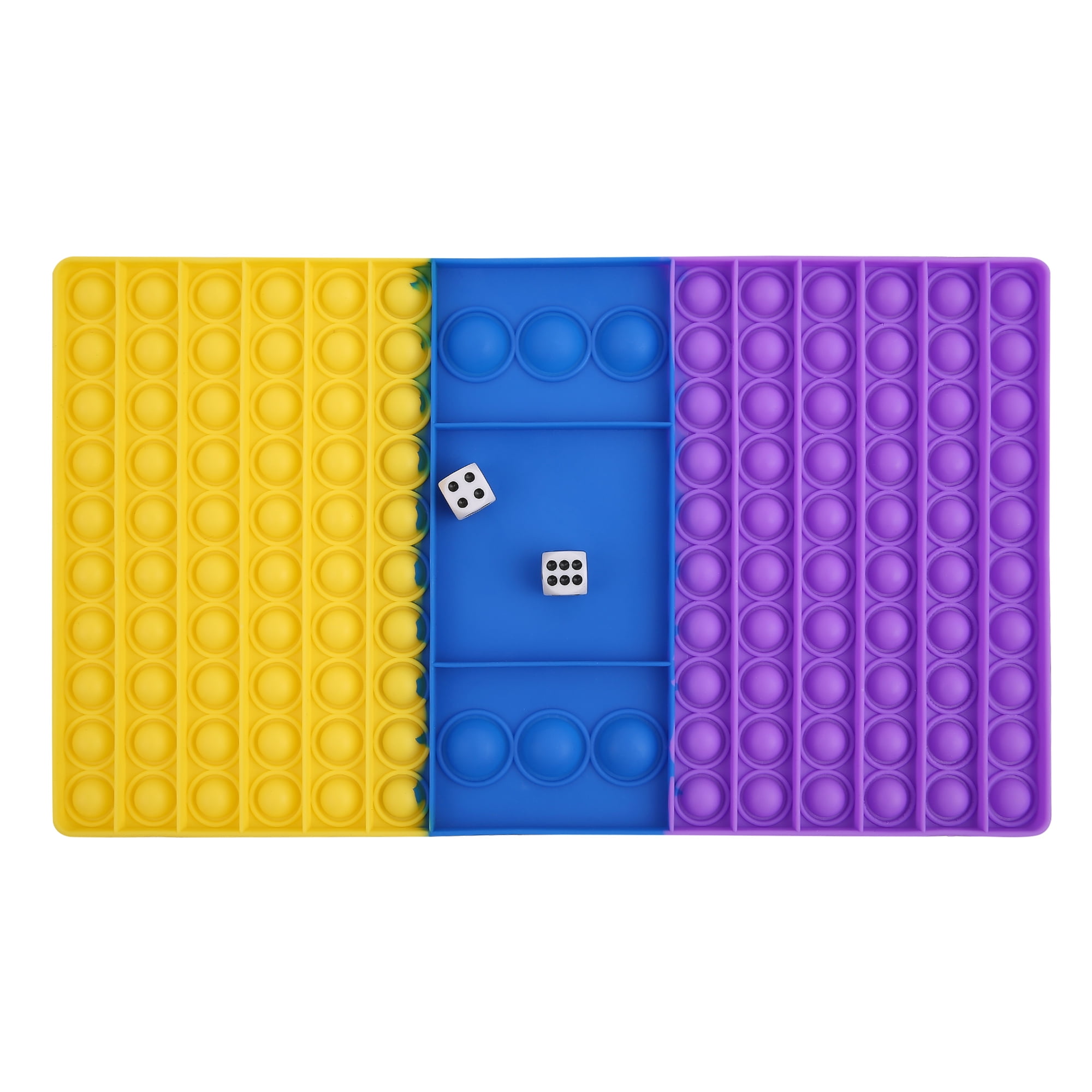 Pop Game Chess Board Push Bubble Popper Fidget Sensory Toys Board Dice ...
