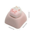 Cartoon Piggy 3D Resin Keycaps ESC Keycap For Mechanical Keyboards ...