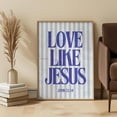 Affixzi Inspirational Love Like Jesus Wall Art, Trendy Retro Scripture ...