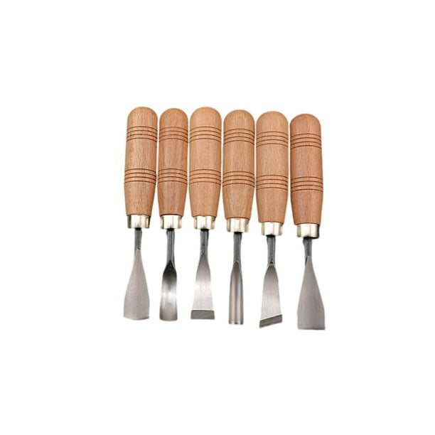 Goriertaly 6 Pieces Wood Engrave Chisels Professional Business ...