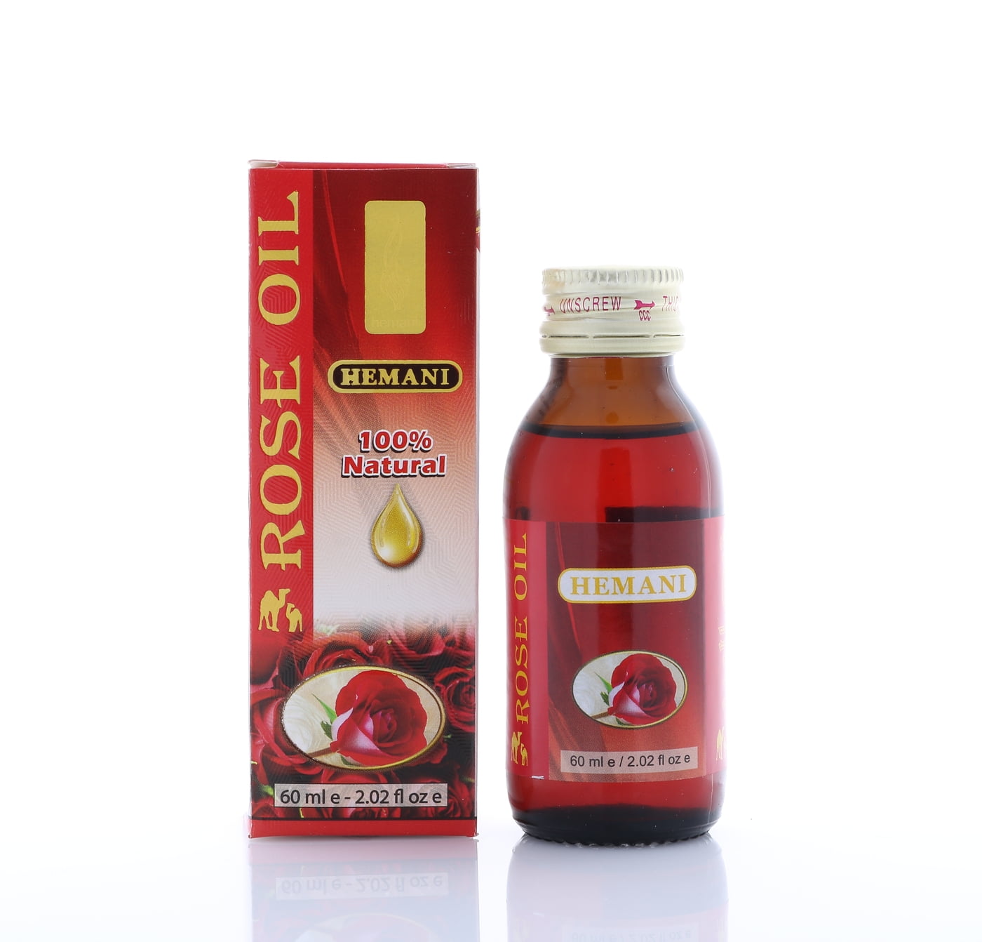 HEMANI Rose Oil 60 mL | Food Grade Oil - Internal and External Use ...