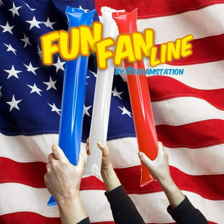 Fun Fan Line - Freedom Pack! Red, White & Blue Thunder Sticks, Bam Bam ...