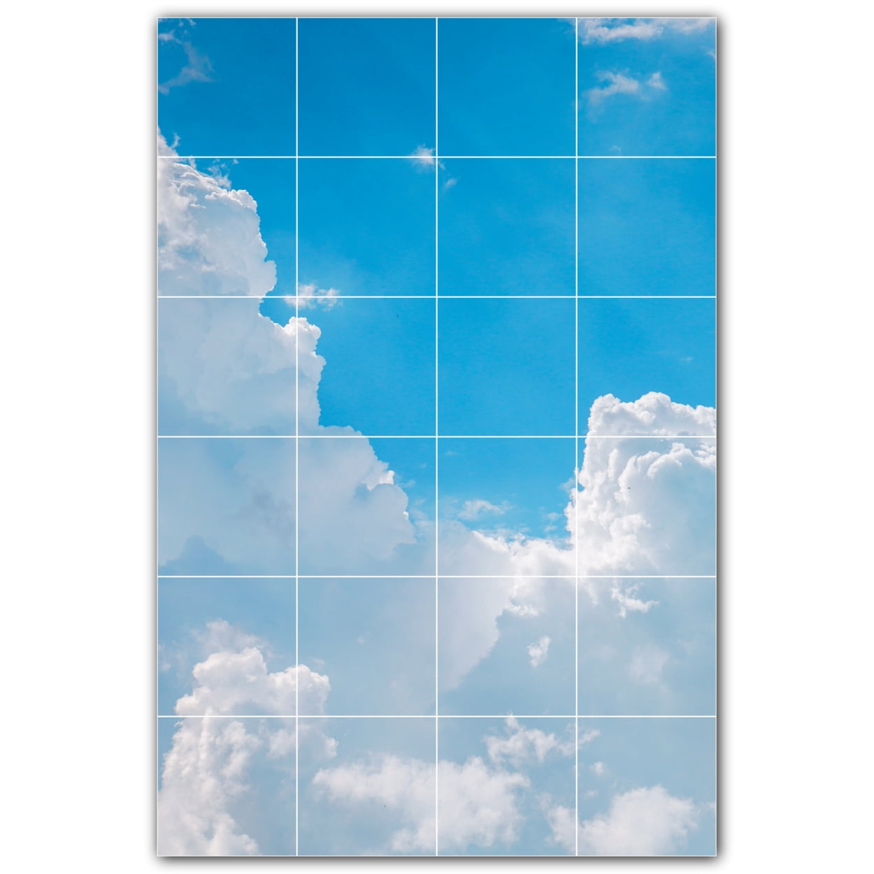 Picture-Tiles.com: Clouds Ceramic Tile Wall Mural WAL500379-46L. 32"W x ...