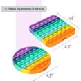 Mr. Pen Rainbow Pop Fidget Toy, 2 Pack, Silicone Bubble Push Popper ...