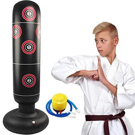 Punching Bag for Kids Inflatable Punching Bag 63 Inch Standing Boxing ...