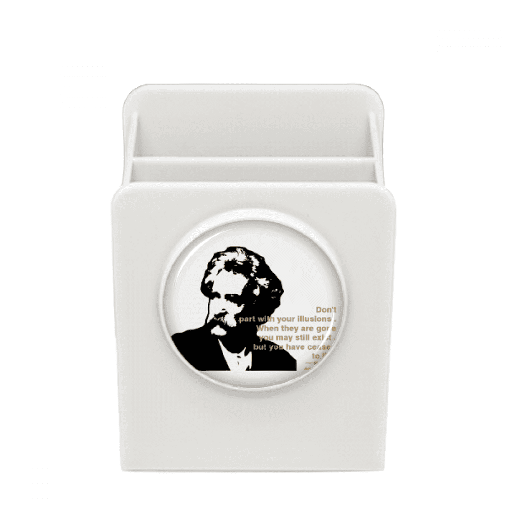 Mark Twain Famous Writer Quotation America Desk Pencil Holder Cup Pen ...
