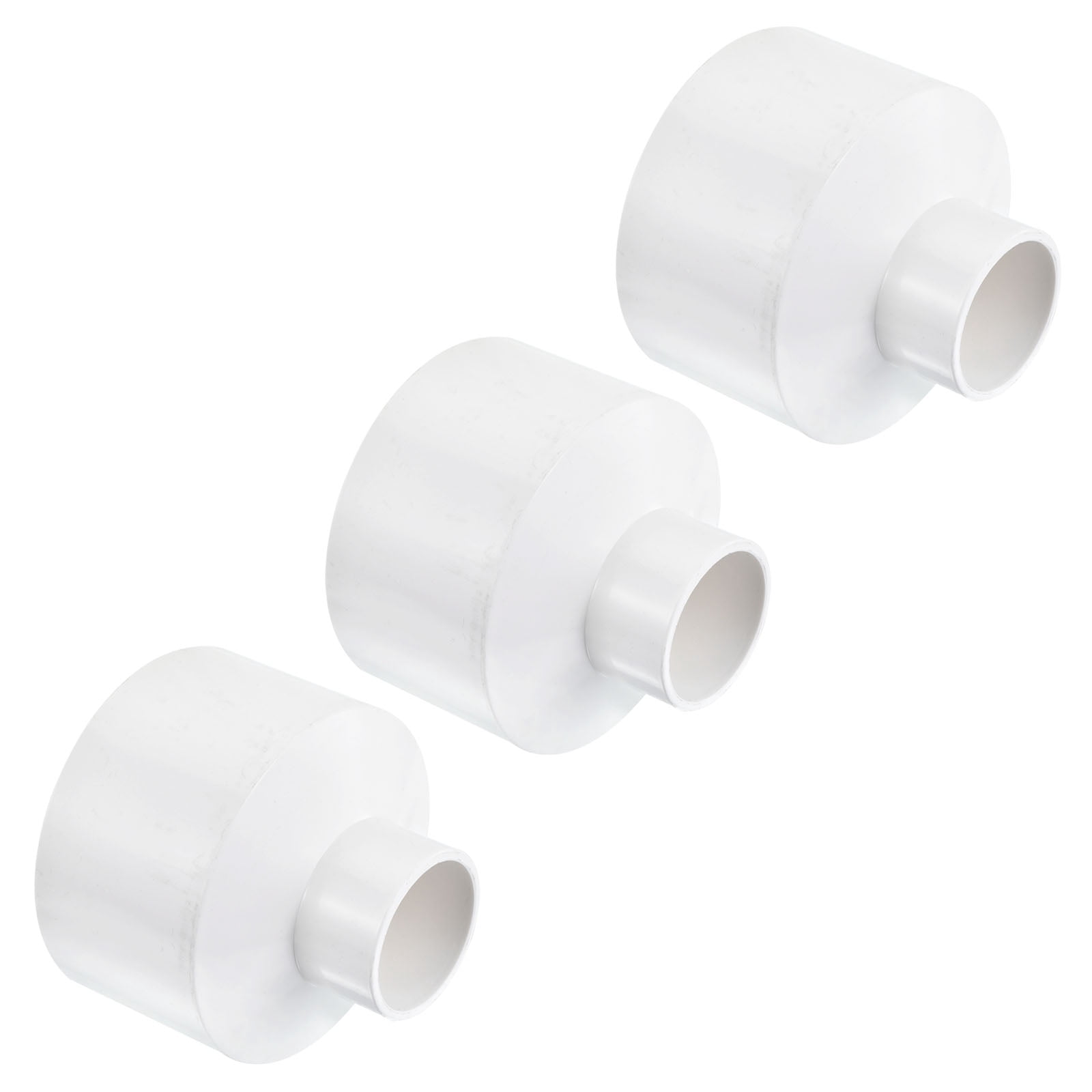 Uxcell 90mm to 40mm ID PVC Reducer Pipe Fitting Straight Adapter ...