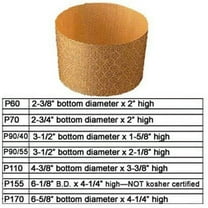 Novacart High Style Round Pan Ovenable Paper Baking Molds, 6 1/16 x 4 1 ...