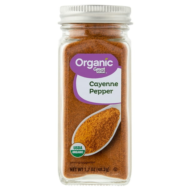Great Value Organic Cayenne Pepper, 1.7 oz - Walmart.com