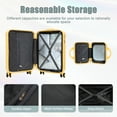 22.2" Carry On Suitcase with 14" Cosmetic Case,2 Piece Hardside ABS ...