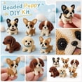 3D Beaded Dog Kit, Dog Themed Bead Starter Embroidery Kit, Easy DIY Dog ...