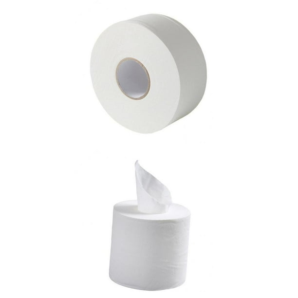 2 RollsToilet Paper, 3& 4Ply, White Toilet Tissue, Friendly Soft ...