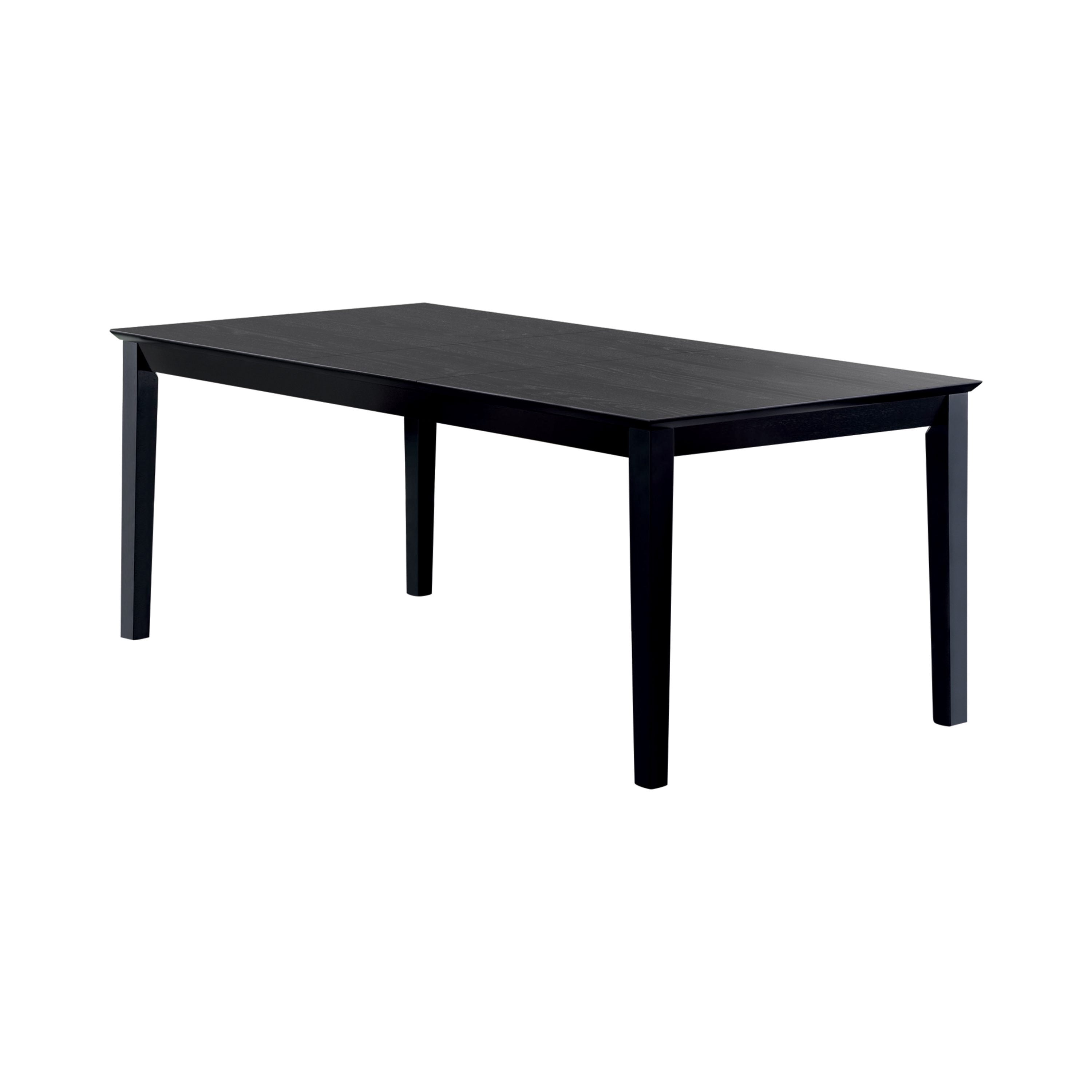 Coaster Company Louise Transitional Rectangular Dining Table, Black ...