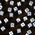 Brybelly 50-Pack Bulk Six Sided Dice Set, D6 Standard 16mm for Poker ...