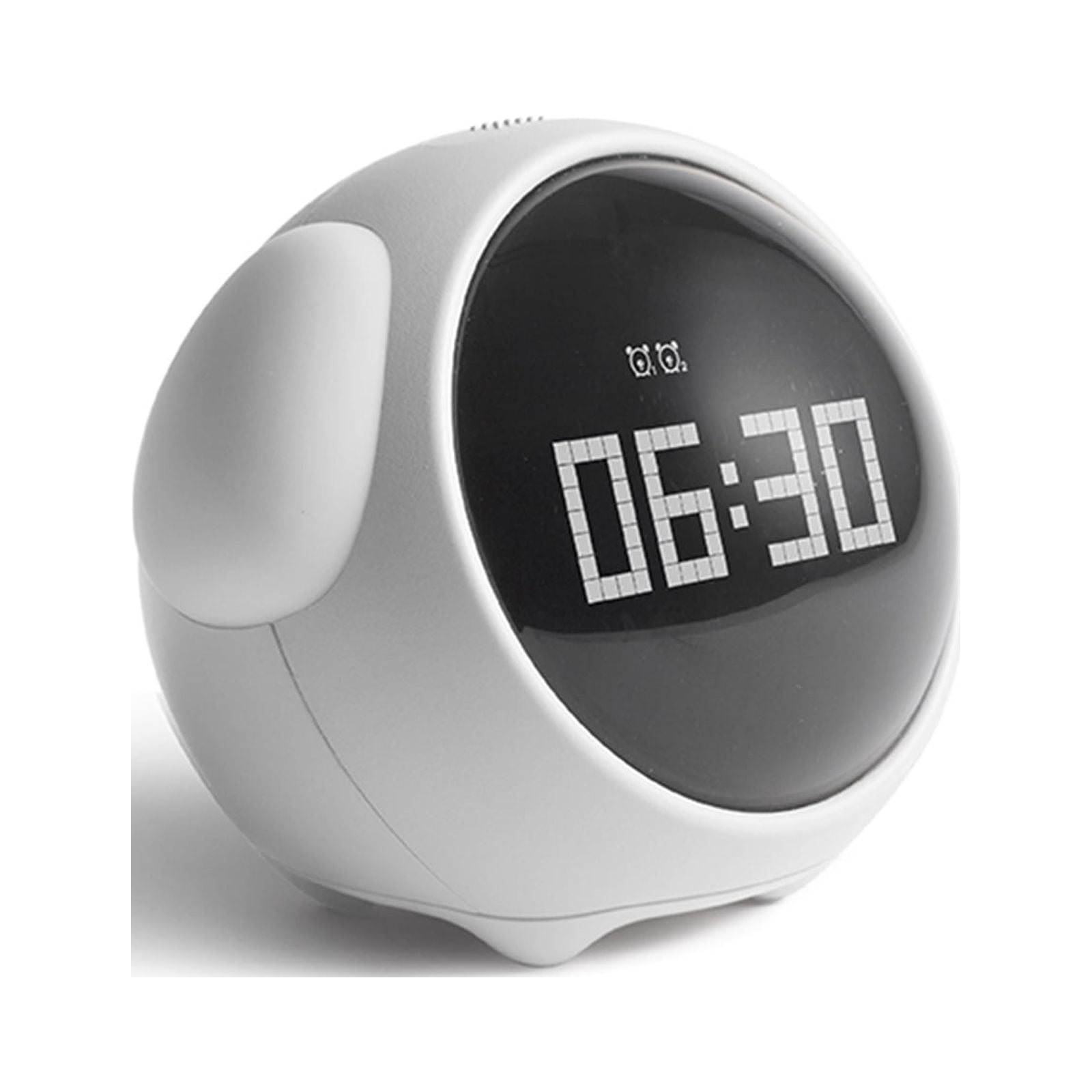 Pangjifa Cute Digital Alarm Clock Children Sleep Trainer Clock With Facial Expression Led Display Screen 2 Sets Of Alarm Clock Snooze Function Bedroom