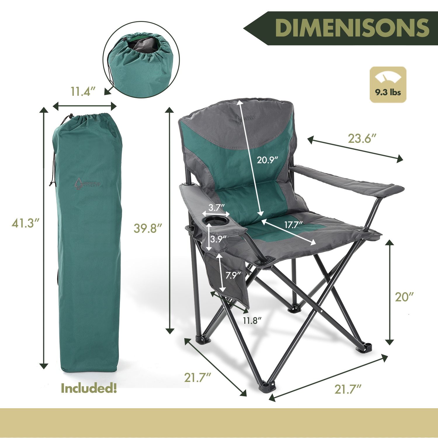Buy ARROWHEAD OUTDOOR Portable Folding Camping Quad Chair W Added Ultra buy-arrowhead-outdoor-portable-folding-camping-quad-chair-w-added-ultra