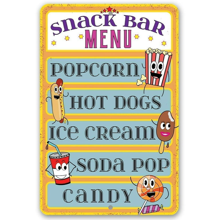 Snack Bar Signage