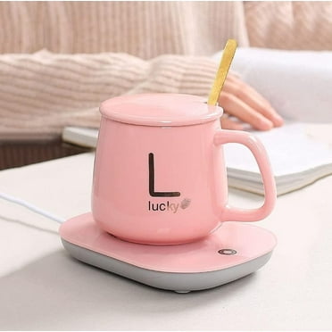 Qnbes Coffee Mug Warmer Set, Smart Mug Warmer for Desk with Ceramic Cup ...