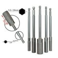 1pc Hex Socket Nut Driver Socket Adapter 5.5mm 6mm 7mm 8mm 9mm 10mm ...