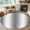 Abstract 5ft Round Rug for Dining Table for 4 People Under Table ...