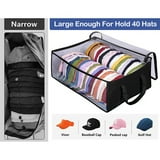 "XMMSWDLA Wide Hat Storage for Baseball Caps, Black Nonwoven Fabric ...