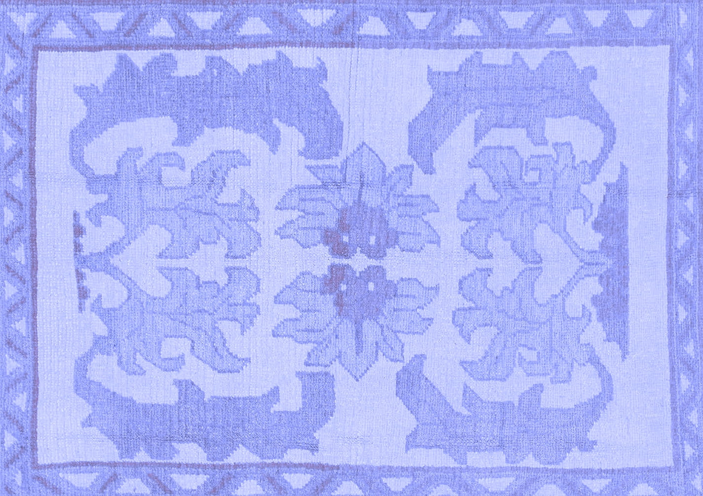 Ahgly Company Machine Washable Indoor Rectangle Abstract Blue Modern ...