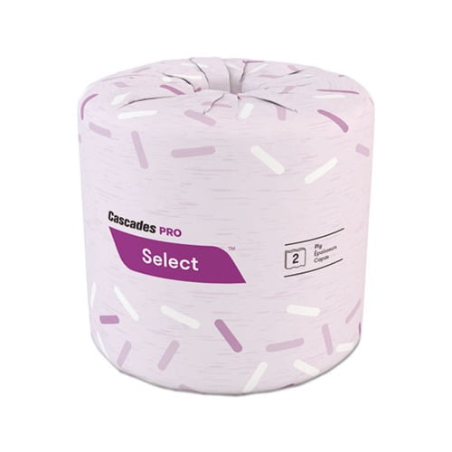 Cascades, Select Standard Bath Tissue 2-Ply, White, 4 x 3.19, 500/Roll ...