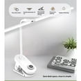 Dual Head LED Desk Lamp with Clamp, Eye-Caring Clip on Lights for Home ...