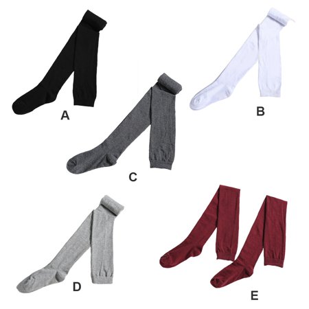 Langgg 1 Pair 80cm Thigh High Socks Autumn Winter Elasticity ...