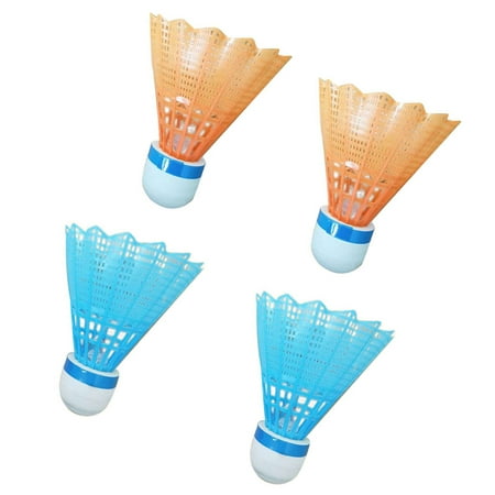 Goriertaly 4 Pieces Glowing Badminton Balls Home Outdoor Adults ...