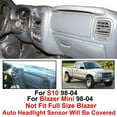 Yiyasu Car Dashboard Cover for Chevy S10 Blazer Mini 1998-2004 Pad ...