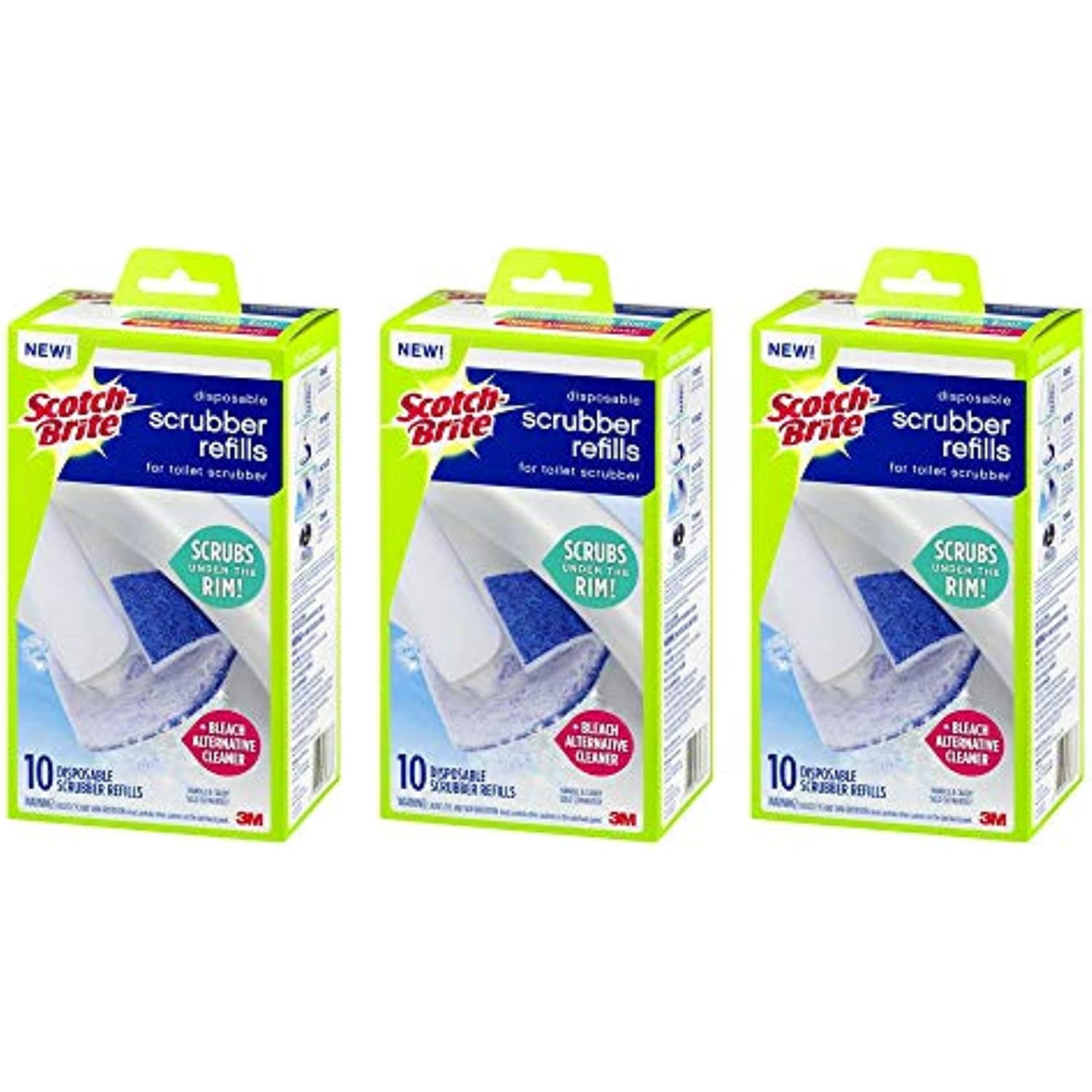 Scotch Brite Toilet Scrubber Refills 3 Boxes Of 10 Each Value Bundle ...