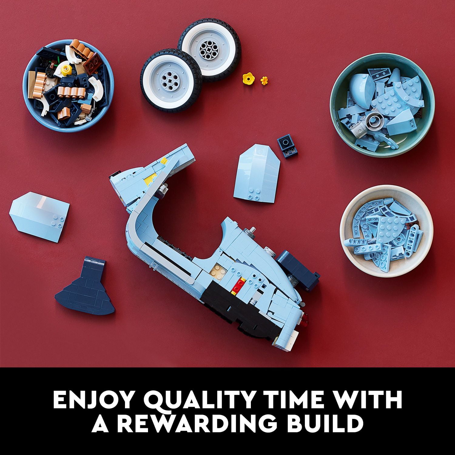 LEGO Icons Vespa 125 Scooter Model Building Kit, Vintage Italian Iconic ...