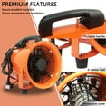 CKSFAN, Portable Axial Exhaust Fan, 1600CFM 350W, with 16FT Duct Hose ...