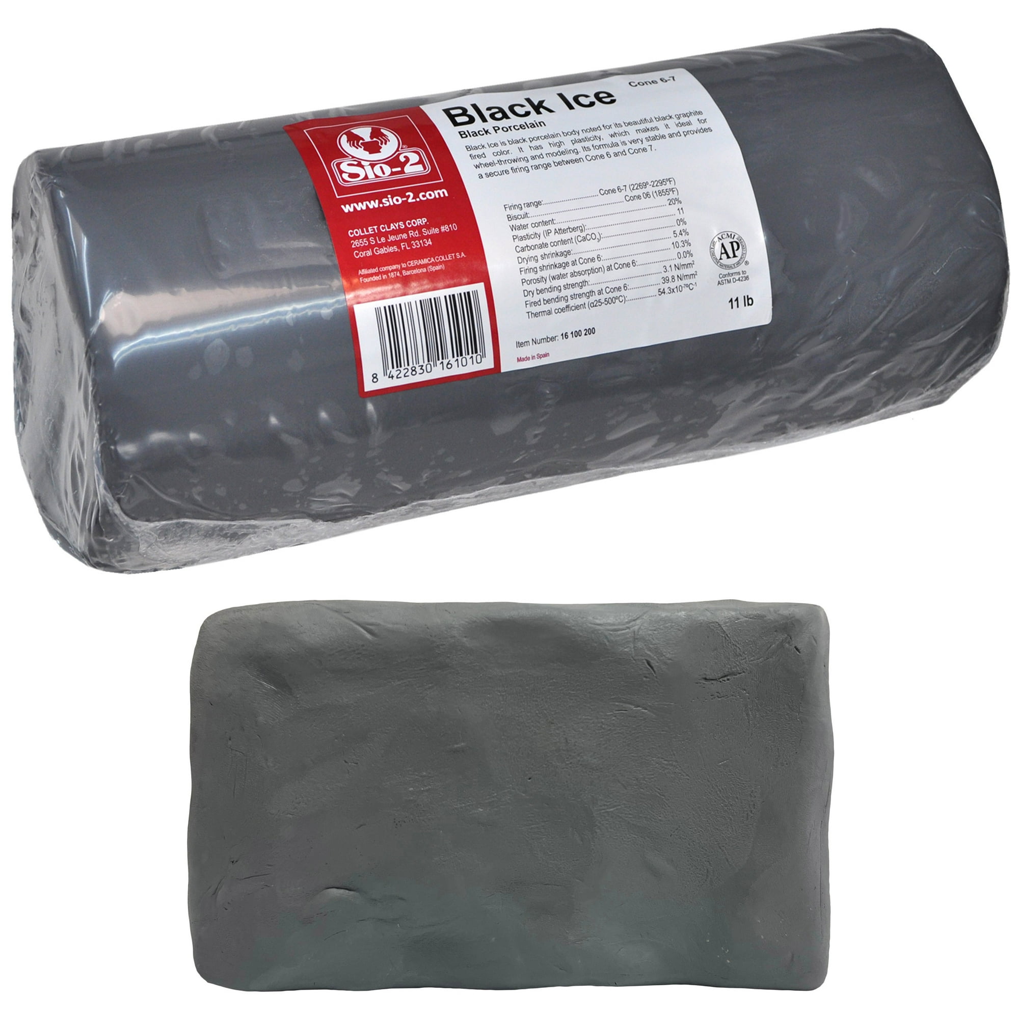 Click here for Sio-2 Black Ice Porcelain Ceramic Pottery Clay 11... prices