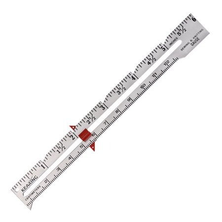 1 Piece Sewing Gauge Metal Slide Gauge Sewing Measuring Tool Quilting ...