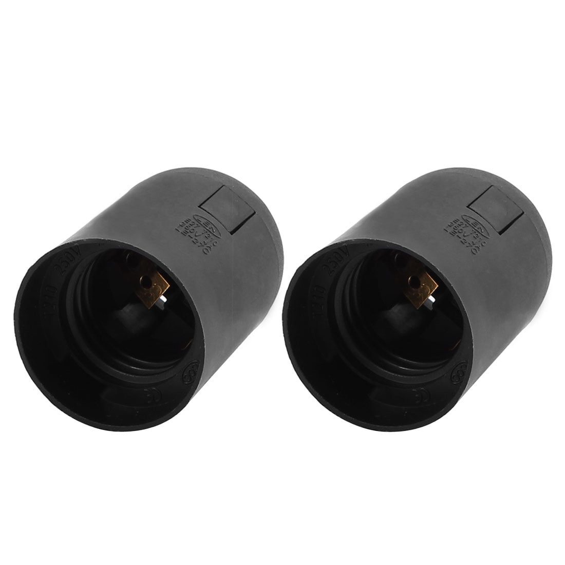 2Pcs AC 250V 4A E27 Plastic Socket LED Light Bulb Lamp Light Holder ...