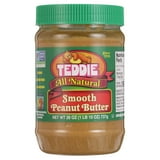 Teddie All Natural Smooth Peanut Butter, 26 oz - Walmart.com