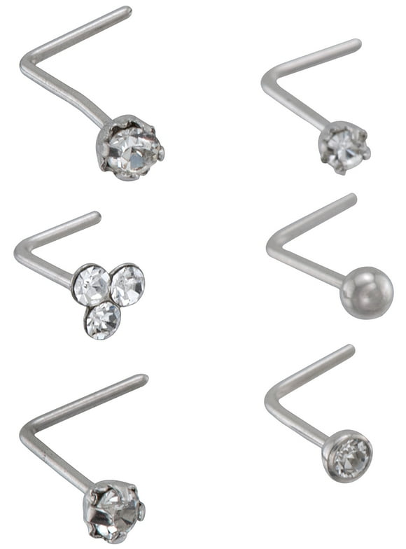 Clear Nose Studs