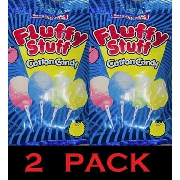 Fluffy Stuff Cotton Candy 2.5 Ounce (2 Pack) by Snack Mountain ...