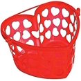 Amscan Heart Shaped Plastic Container Party Supplies-1 Pc, 7" x 7 3/4 ...