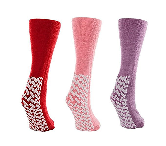 Noble Health Care anti Skid Hospital Slipper Socks (9-11 Ladies) 12 ...