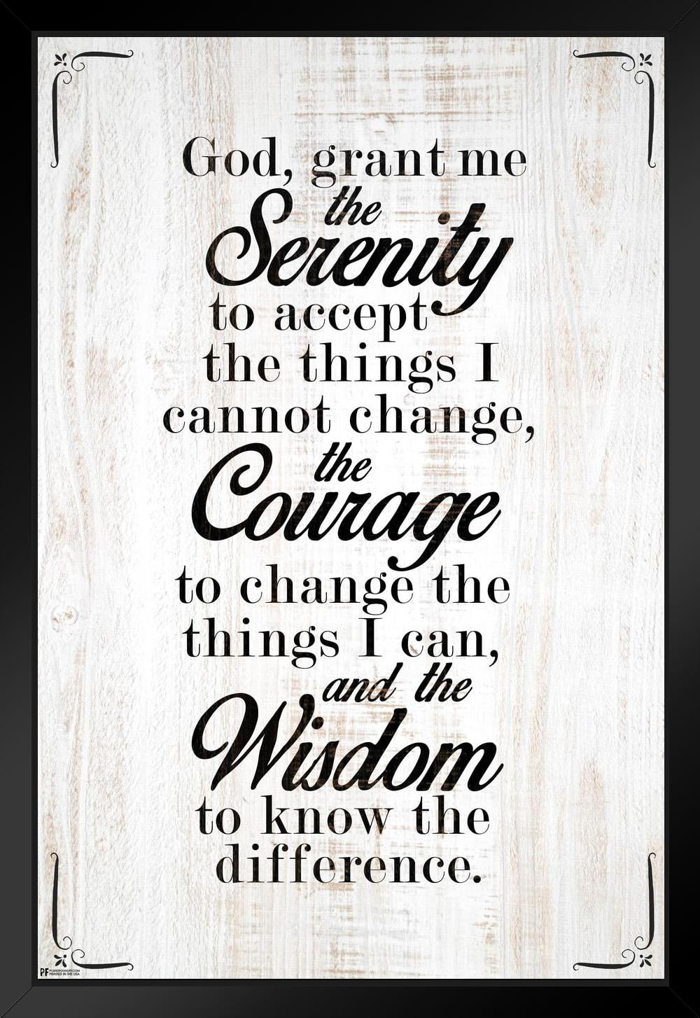 Serenity Prayer God Grand Me the Serenity Courage Wisdom Spiritual ...