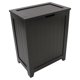 Redmon Contemporary Country Collection Plastic Laundry Hamper, Brown ...