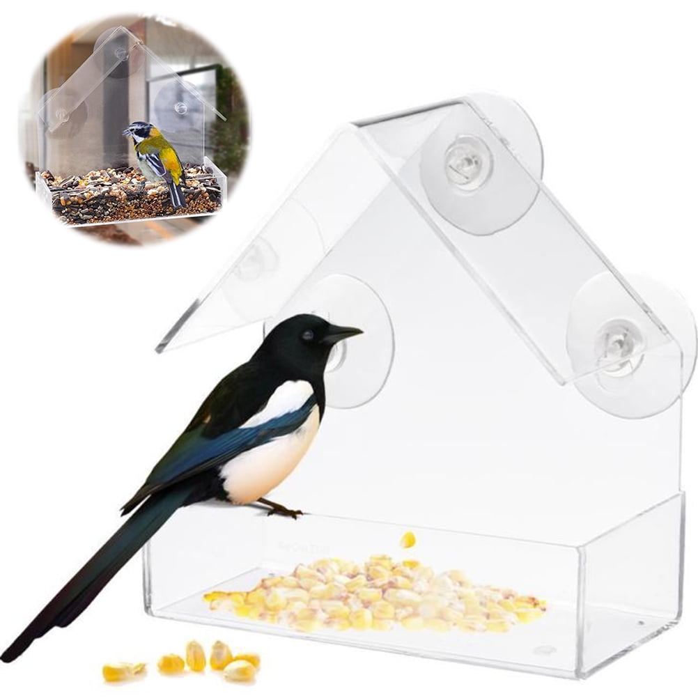Click here for Estink Clear Glass Window Bird Feeding Clear Glass... prices