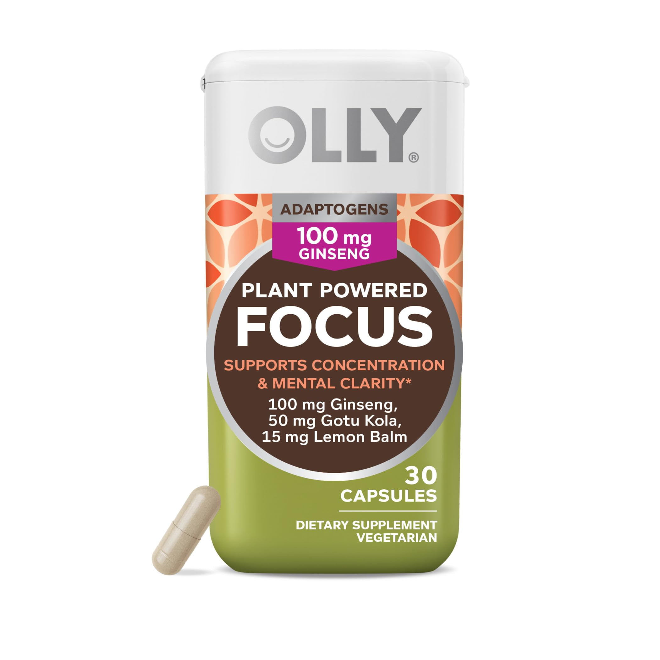 Suplemento OLLY Focus Adaptogen 30 cápsulas vegetariano | Walmart en línea