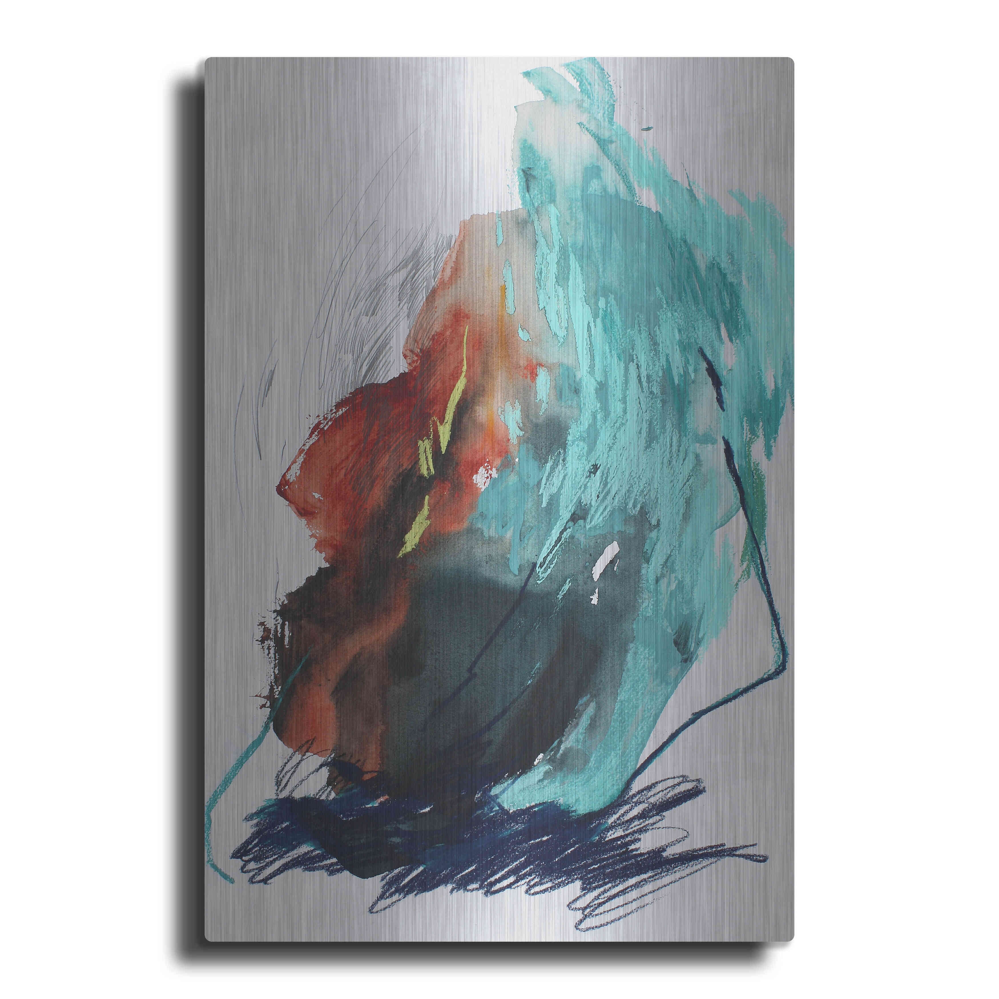 Luxe Metal Art 'The Summer No. 5' by Ying Guo, 12"x16" - Walmart.com