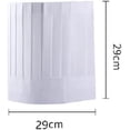 10 Pcs Disposable Chef Hats Non-Woven Paper Fiber Cap for Kids, Adults ...