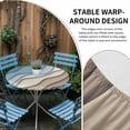Fitted Tablecloth for Round Table, Abstract Gradient Striped Art Table ...