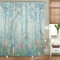 Enchanted Forest Shower Curtain, Vibrant Fairytale Woodland Jungle with ...